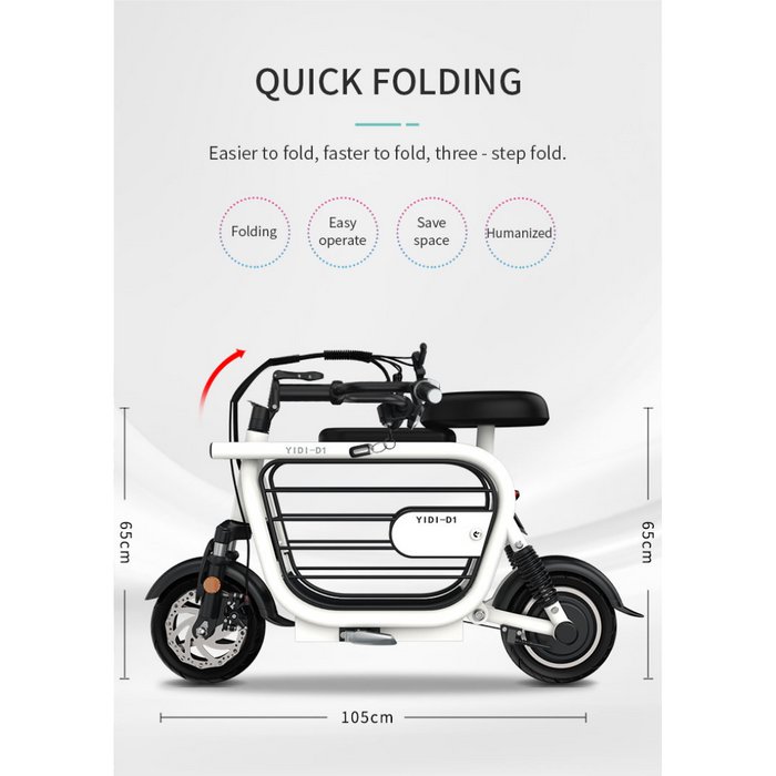 Mopet Two Wheel Pet Carrier Mobility Scooter - Home Rehab Equipment