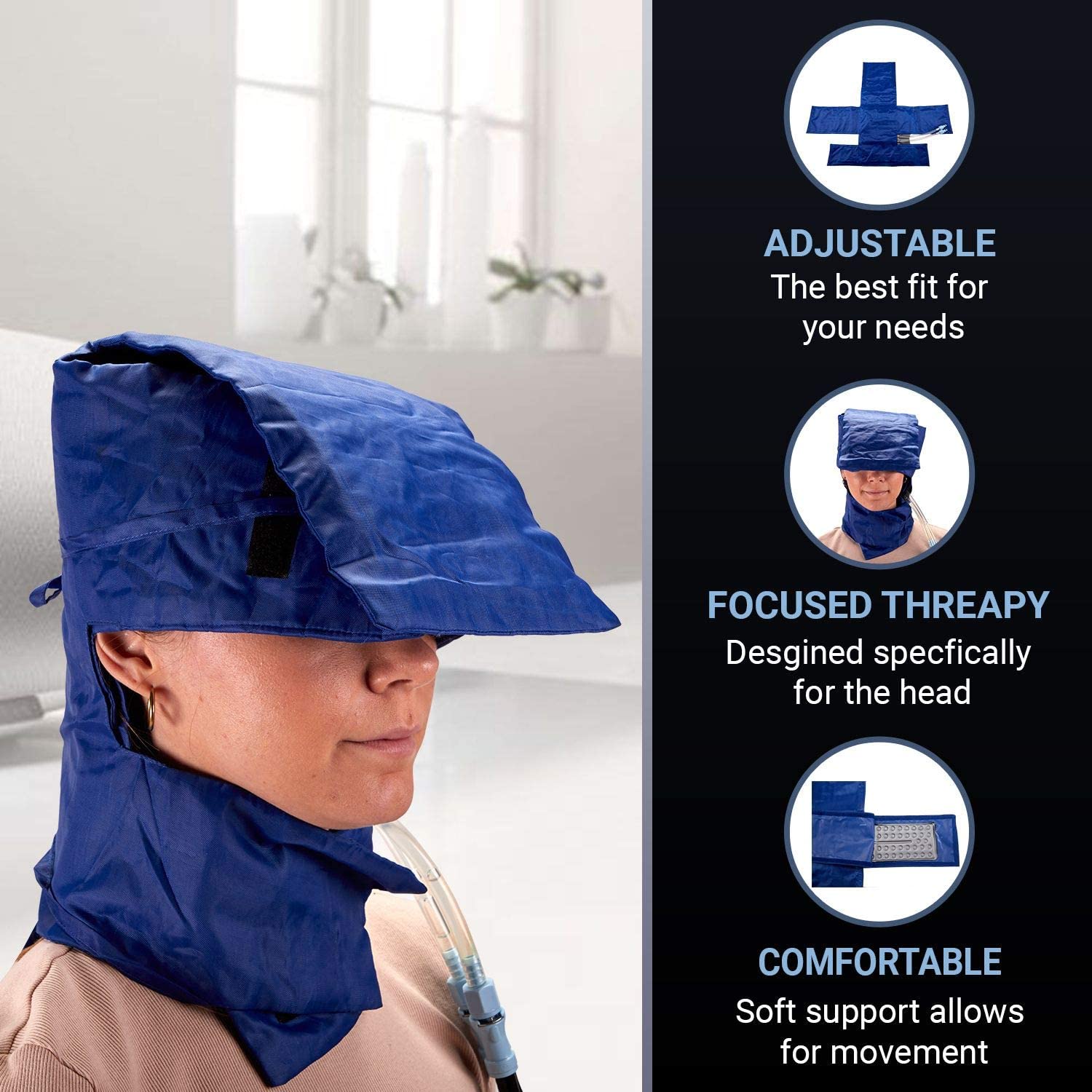 Head Attachment - Cold Water Therapy Wrap - Home Rehab Equipment